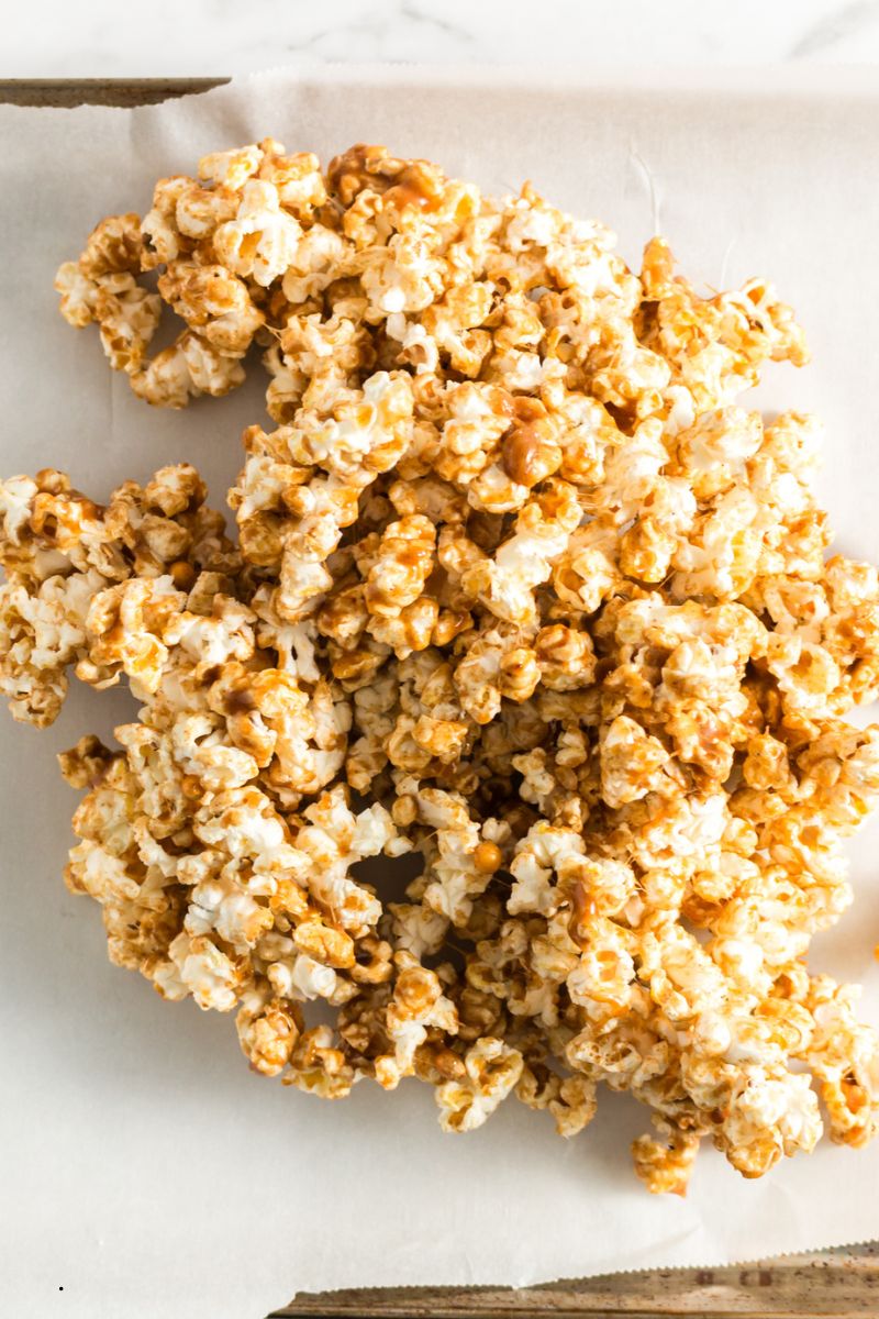Pumpkin Spice Marshmallow Popcorn - Me Want Marshmallow